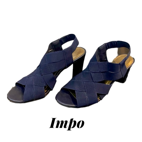 Impo | Shoes | Sexy Stretch Blue Heels Fun And Comfortable By Impo ...